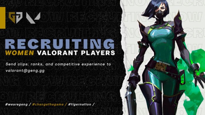 VALORANT: Gen.G anuncia recrutamento de jogadoras para o competitivo