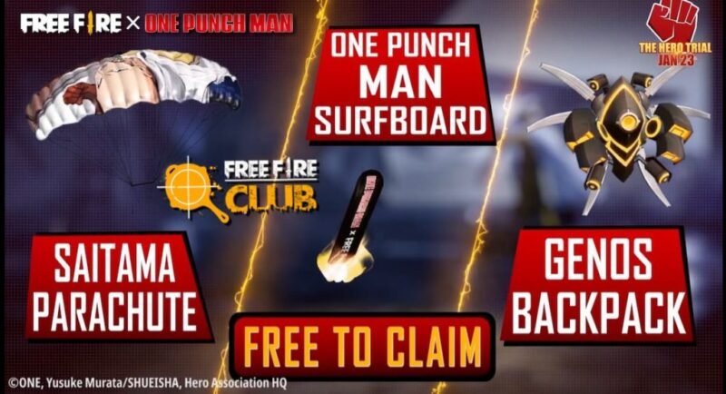 Free Fire recebe 17 itens do Saitama durante evento; veja quais são
