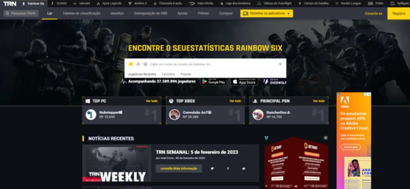 R6 Tracker: confira os melhores sites para ver estatísticas