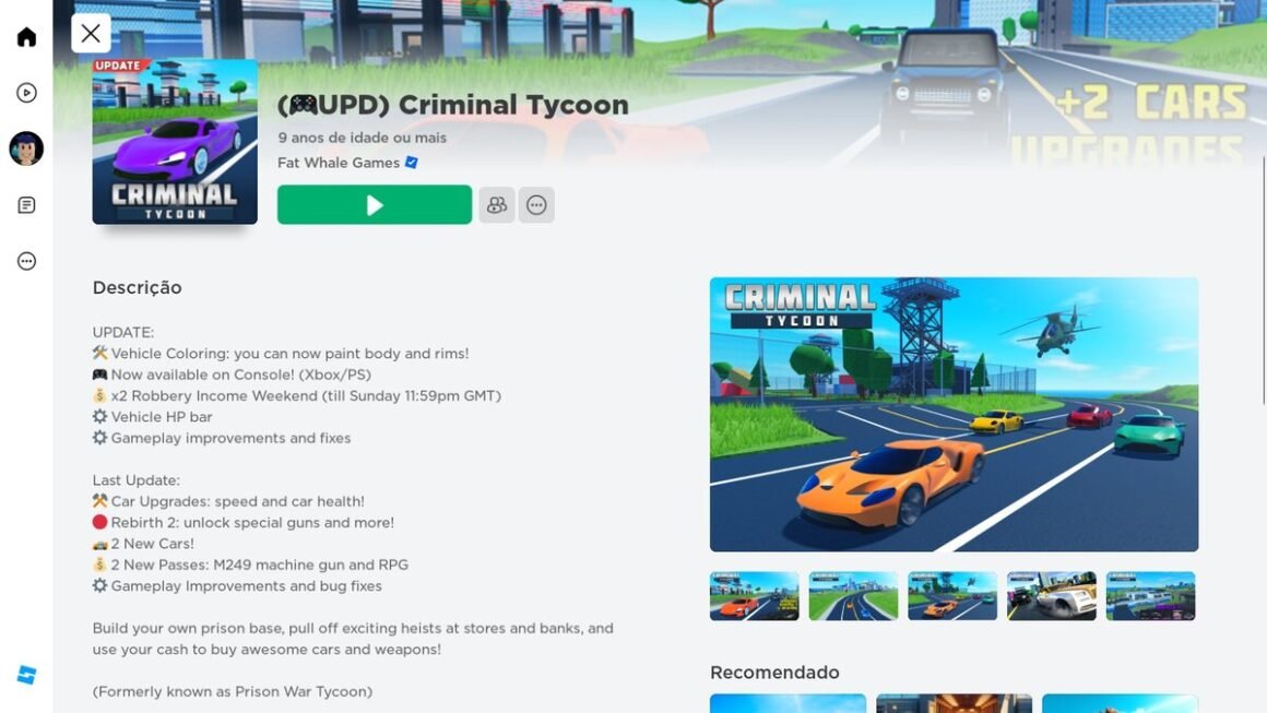 Códigos Criminal Tycoon (2025)