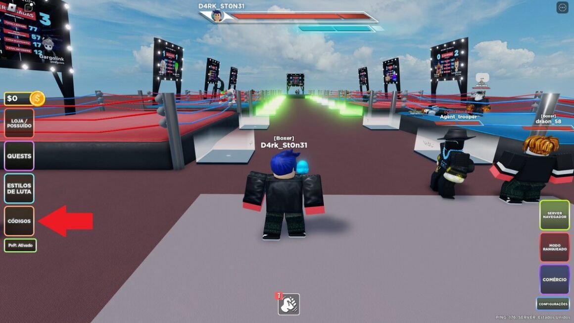 Códigos Jogo de Boxe Sem Título (Novembro 2025)