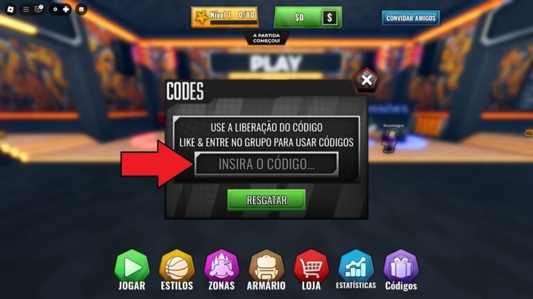 Códigos Basquete: Zero (Dezembro 2025)