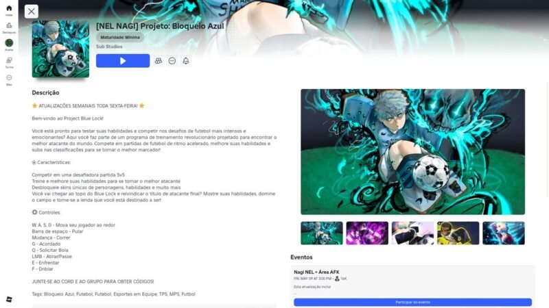 Códigos Projeto: Bloqueio Azul (Janeiro 2026)
